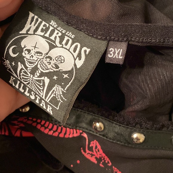 Killstar | Tops | Nwot Killstar Your Highness Baphomet Bodysuit 3x ...